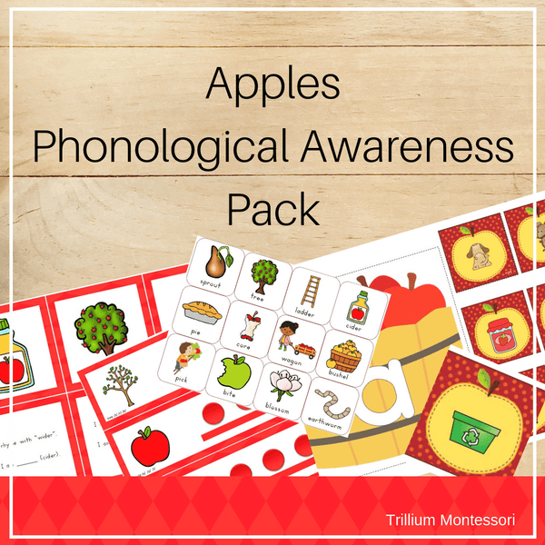 Apples Phonological Awareness Pack – Trillium Montessori