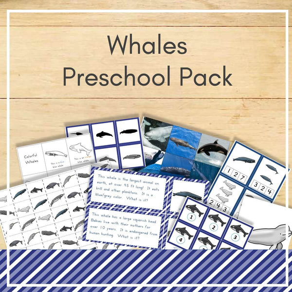 Whales Preschool Pack – Trillium Montessori